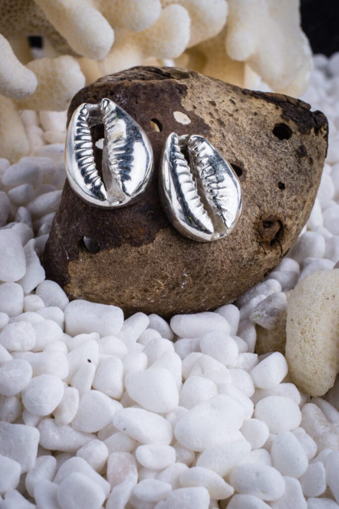 Cowrie Shell Studs - ShopCaribe